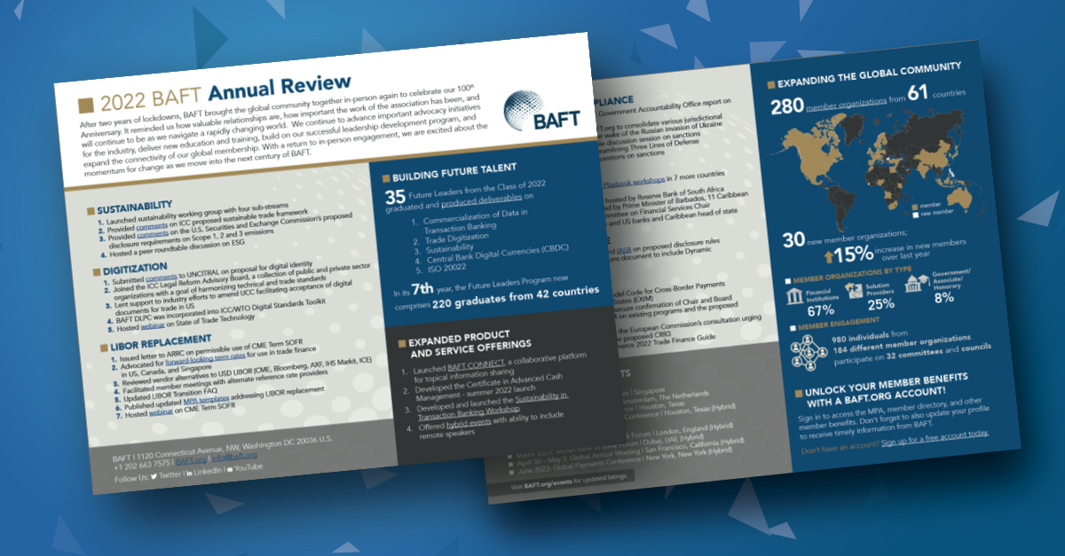 2023 BAFT Annual Review